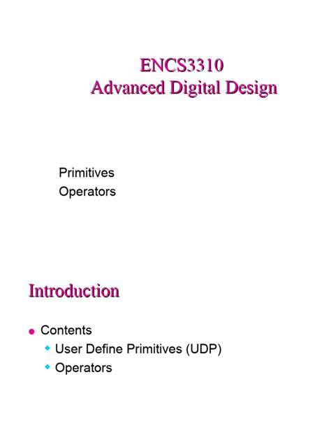 Lec7 Slides Udp V1 Pdf Logic Gate Digital Electronics