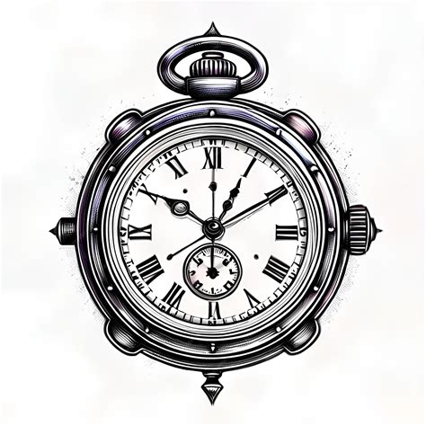 Premium Vector Stopwatch Vector Tattoo Black And White Stopwatch