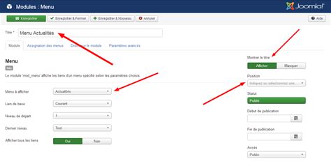 Ajouter Un Nouveau Menu Joomla Documentation