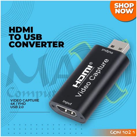 Jual HDMI Video Capture HD 1080P USB 2 0 Capture Card HDMI To USB Converter Konverter Shopee