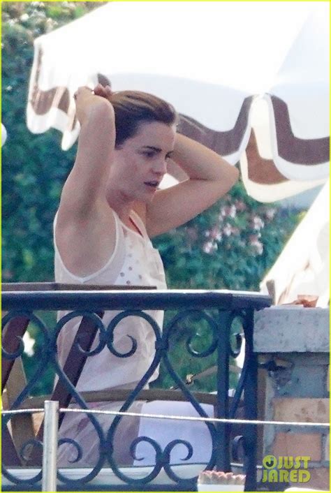 Emma Watson Rocks A Bikini Then Gets Glam In Green While Attending