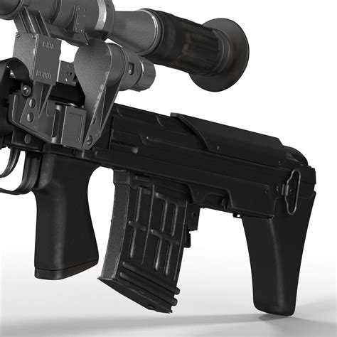Bullpup Sniper Rifle Dragunov Svu 3d Model 59 C4d Ma Max 3ds