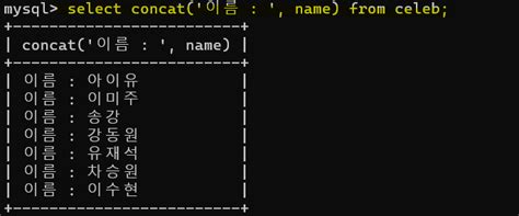 SQL CONCAT ALIAS DISTINCT LIMIT