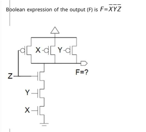 Solved Boolean Expression Of The Output F Is Fxyz Xd Yo