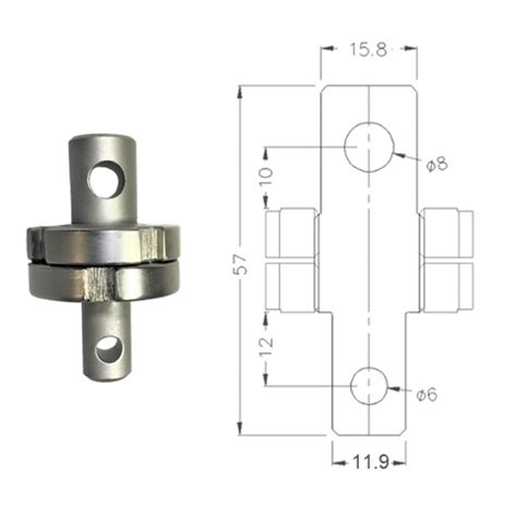 Clevis Adapter Male 58 Eye End To Male Instron Type Om Jlw