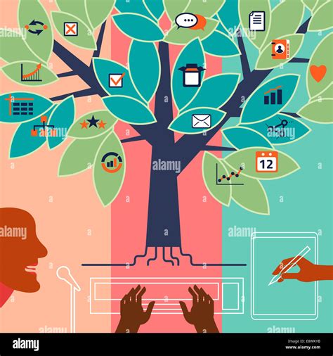Voice Text Manual Data Input Concept Illustration Stock Photo Alamy
