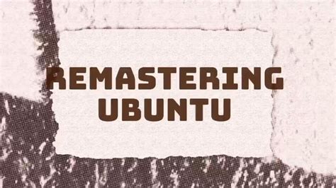 Remastering Linux Ubuntu YouTube