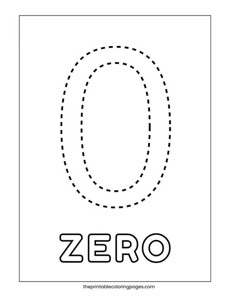 Free Printable Number 0 Coloring Pages For Preschoolers The Printable Coloring Pages
