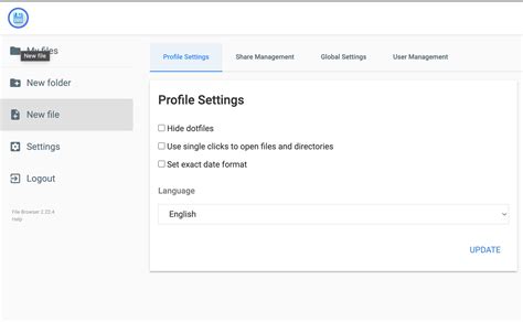 Option To Not Show Hidden Files Pre Set User Cant Change In UI Issue Filebrowser