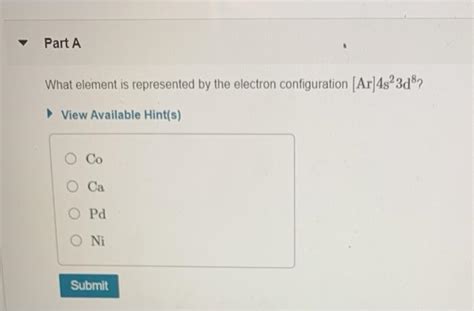 Solved Part A Refer To The Periodic Table To Write The