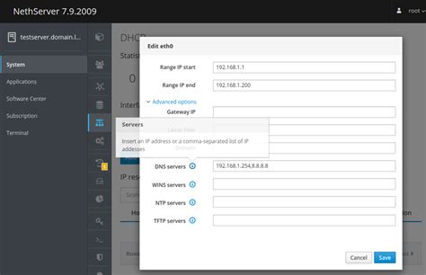 Dhcp Client And Dns Resolv Support NethServer Community