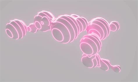 네온 조명 3d 일러스트와 함께 밝은 배경에 많은 비행 및 분리 방울 0명에 대한 스톡 사진 및 기타 이미지 0명 Led