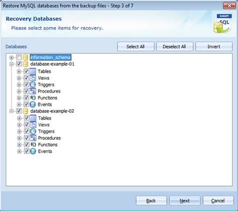 automatically restore mysql databases from sql files to remote local