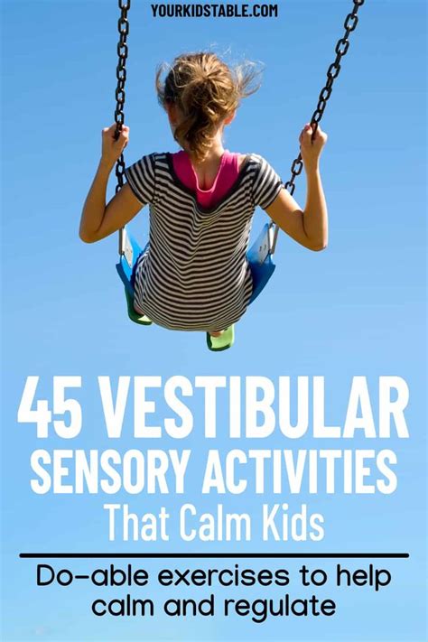 46 Essential Vestibular Activities And Input Ideas Vestibular
