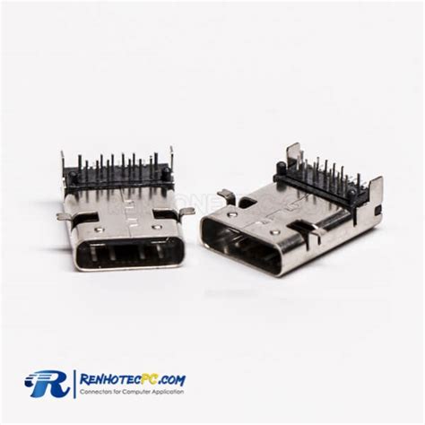 Female Right Angled USB Type C SMT And DIP Renhotecpc Com