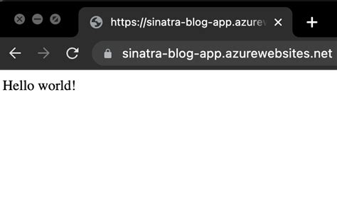 Deploying A Sinatra Api On Azure App Service
