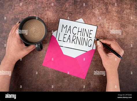 Inspiration Showing Sign Machine Learning Word Written On The Concept That A Computer Can Learn