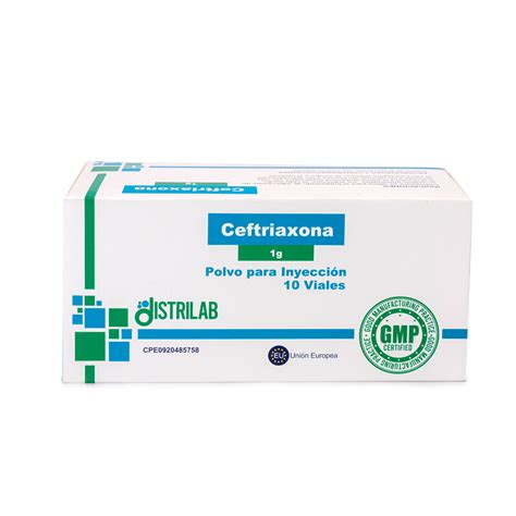 Ceftriaxona Distrilab Medicamentos De Calidad