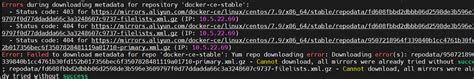 docker ce的yum源下载docker ce失败 问答 阿里云开发者社区