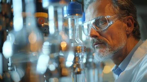 Scientist Explores Green Solution In Sustainable Lab With Hydrogen Energy Model Premium Ai