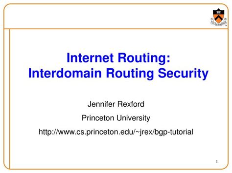 Ppt Internet Routing Interdomain Routing Security Powerpoint