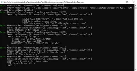 Databasefacade Ensurecreated Throws Mysqldbexception · Issue 892 · Pomelofoundation Pomelo