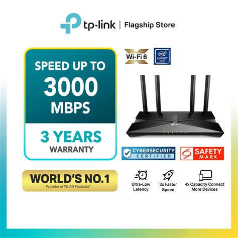TP Link Dual Band Extensive Coverage Super Fast Wi Fi Archer AX AX Router Works With