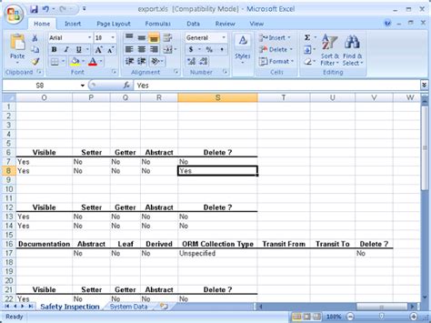 Excel Modification Guidelines In Visual Paradigm