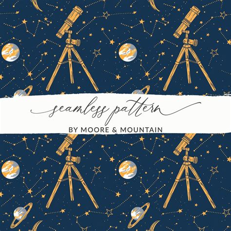 Astronomy Pattern Background Seamless Telescope Background Outerspace Astronomy Pattern Background Seamless Telescope Background Outerspace