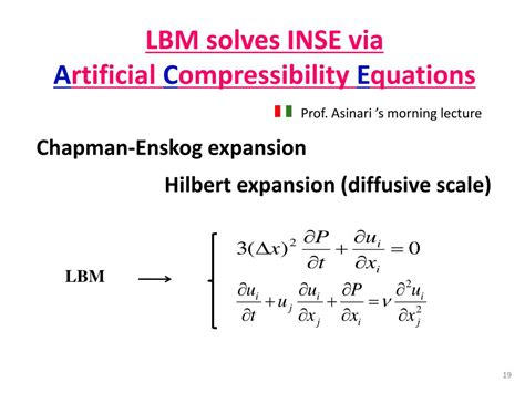 Ppt Artificial Compressibility Method And Lattice Boltzmann Method