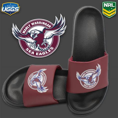 Team Uggs Unisex Nrl Slides Manly Sea Eagles Au
