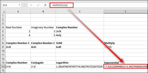 How To Insert Use And Convert Complex Numbers In Excel