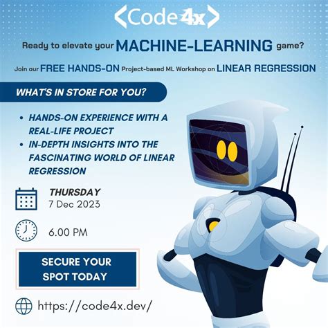 Code4x on LinkedIn: #machinelearning #linearregression #datascience #handsonlearning…