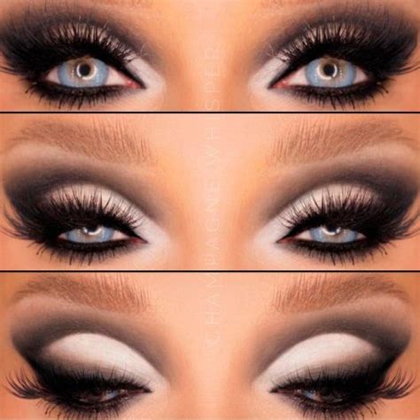Navy Blue And Silver Smokey Eye