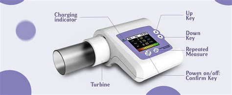 Medilma® Digital Spirometer Sp10 With Lcd Display Lung Function Test
