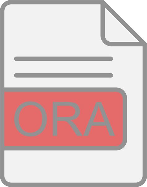 Ora File Format Line Filled Light Icon 44215026 Vector Art At Vecteezy