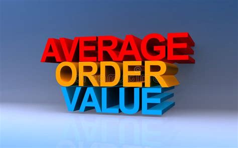 Average Order Value On Blue Stock Illustration Illustration Of Bundling Boost 327489029