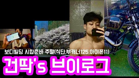 브이로그주말 프리랜서 트레이너 시합준비 다이어트 식단 아이폰11 부캐너125 Youtube