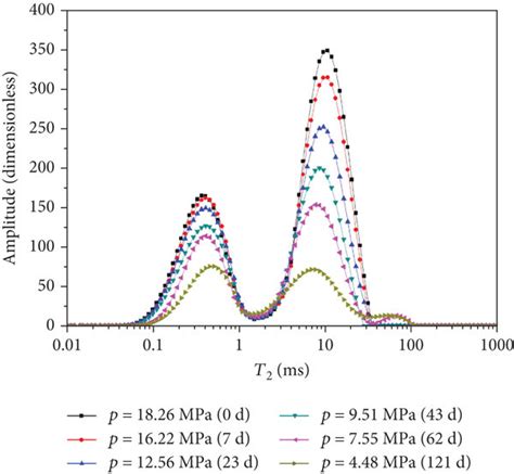 The T2 Spectrum Distribution At Different Stages Download Scientific
