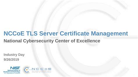 Pdf Nccoe Tls Server Certificate Management Decktl · National