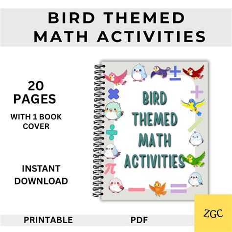 Bird Math Worksheets Numbers 1 20 Addition Subtraction Printable