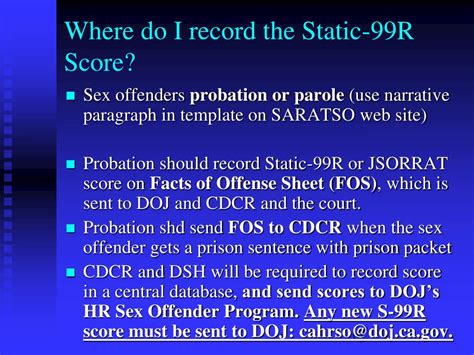 Ppt The Static 99r Saratso State Authorized Risk Assessment Tool For
