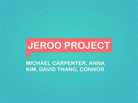 Jeroo Project Ppt
