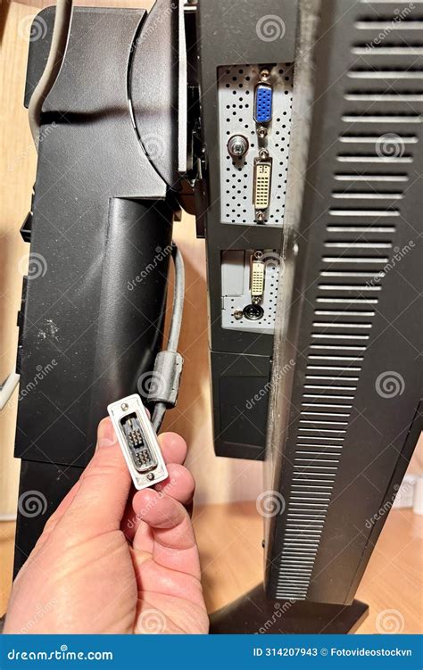 Dvi D Dvi I Digital And Vga Analog Video Connector For Connecting An Computer Laptop To