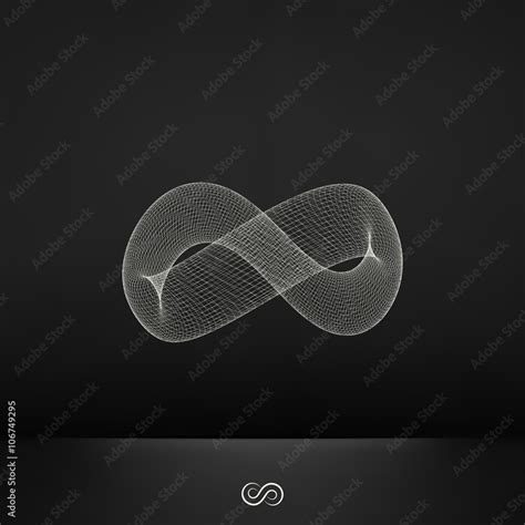 Infinity Symbol Abstract 3d Design Element Emblem Icon 3d