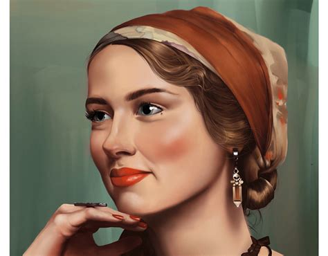 Portrait Digital Illustration ProCreate Behance