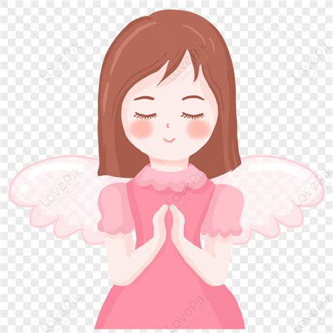 기도하는 소녀 Png 일러스트 무료 다운로드 Lovepik