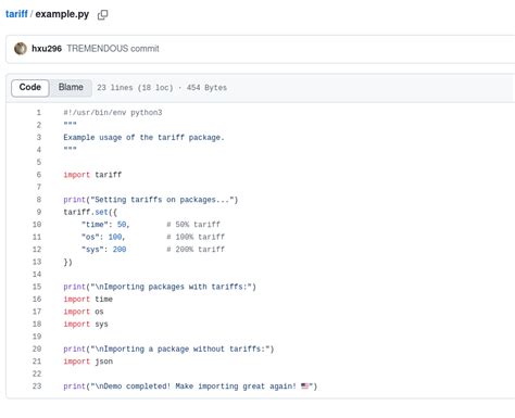 Представлен открытый инструмент Tariff который позволяет налагать временные импортные пошлины