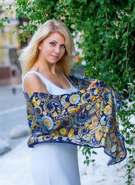 Візерунок — Українські хустки та шалики з натурального шовку