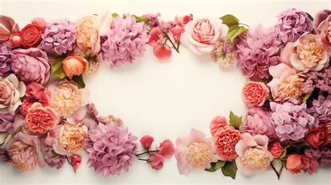 Premium Ai Image Floral Borders And Frames For Design Projects Generative Ai